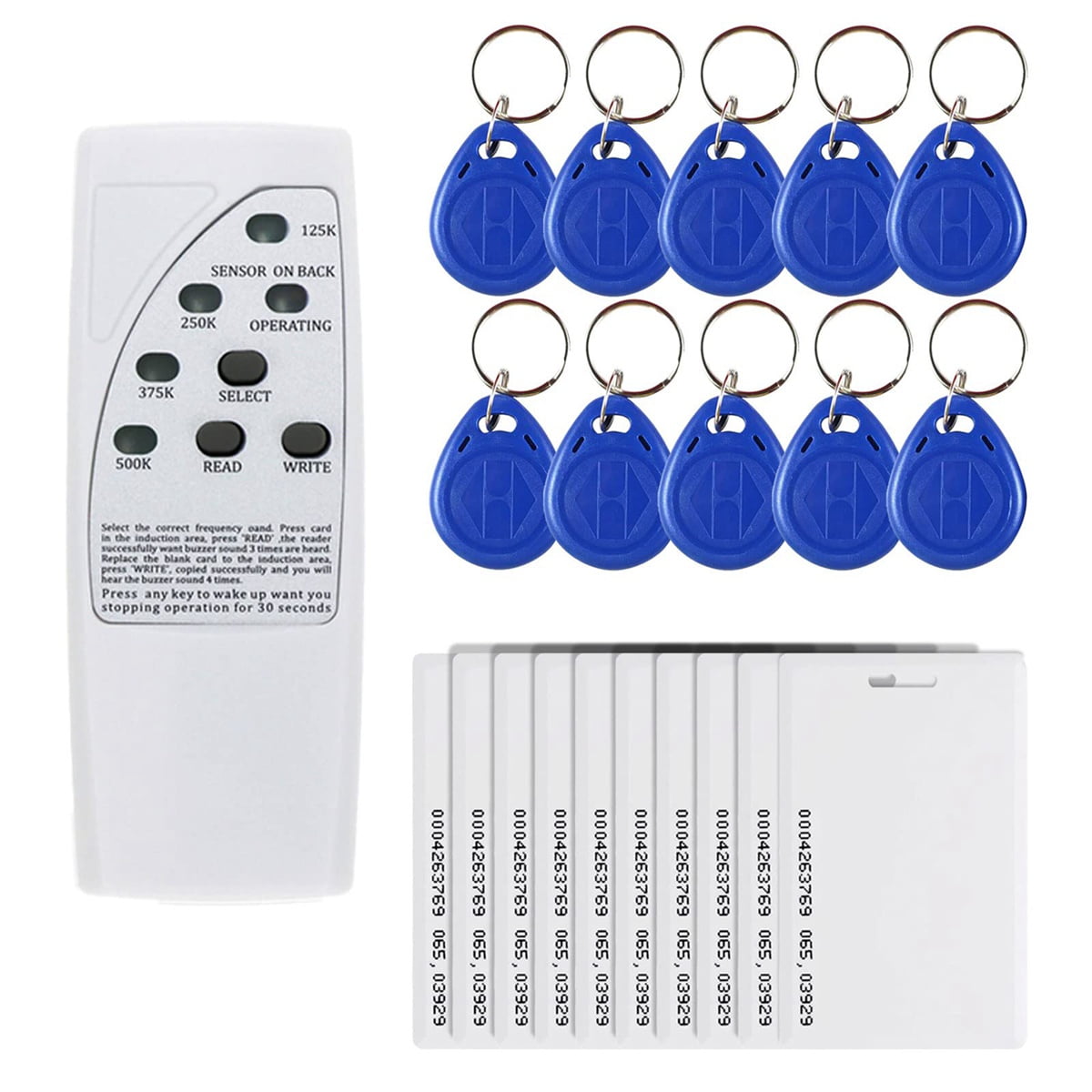 Buy 125Khz RFID Card Reader Writer ID-125Khz Copier Duplicator Handheld ...