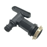 Colaxi Water Butt Tap Sturdy Black IBC Tank Adapter Water Tank Hose ...
