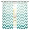Abstract Gradient Sheer Curtains 39 Inch Long 2 Panels, Stripes Green ...