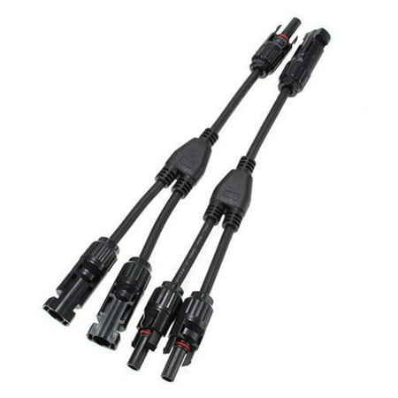Connectors Y Branch Parallel Adapter Cable Wire Plug Tool Kit for Solar ...