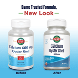 Kal Calcium Supplement, 600 mg Oyster Shell Calcium, Healthy Bones and ...