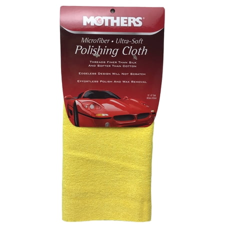 Mothers Ultra Soft Microfiber Detailing Polish Cloth - 16" x 16 ...