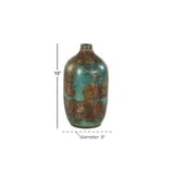 DecMode 16 Distressed Blue Ceramic Vase - 15.65 Height - Walmart.com