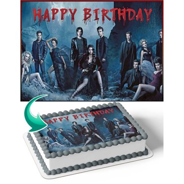Whimsical Practicality's Vampire Diaries Edible Icing Image Cake Topper ...