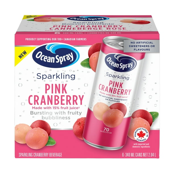 OSI SPRK CRAN PINK 6PK, OS Sprk Cran Pink 6pk - Walmart.ca