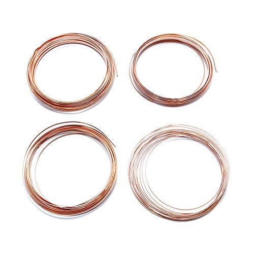 Assorted Solid Bare Copper Wire Half Round, Bright, Half Hard 10 FT ...