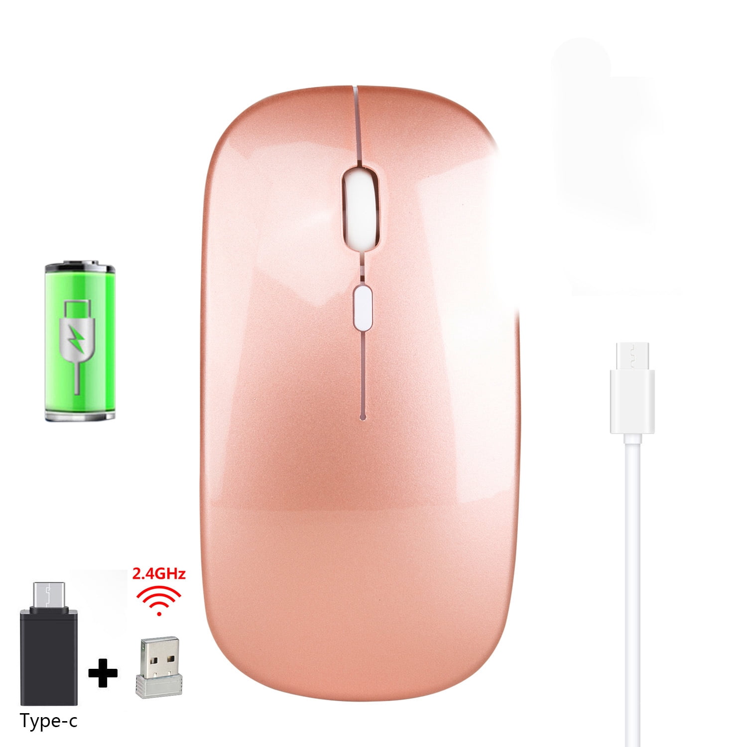 M60 2.4G Charging Wireless Mouse Mute MOUSE Notebook Desktop Office ...