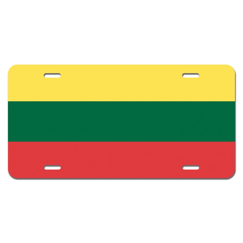 Lithuania Flag Novelty License Plate - Walmart.com