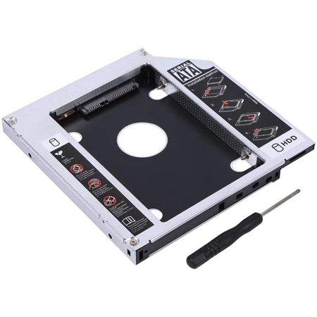SSD Adapter, 12.7mm Aluminum SATA HDD SSD Enclosure Hard Disk Drive Bay ...