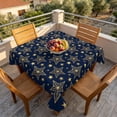 Abstract Star on Navy Blue Table Cloth 54x54in, Waterproof Square ...