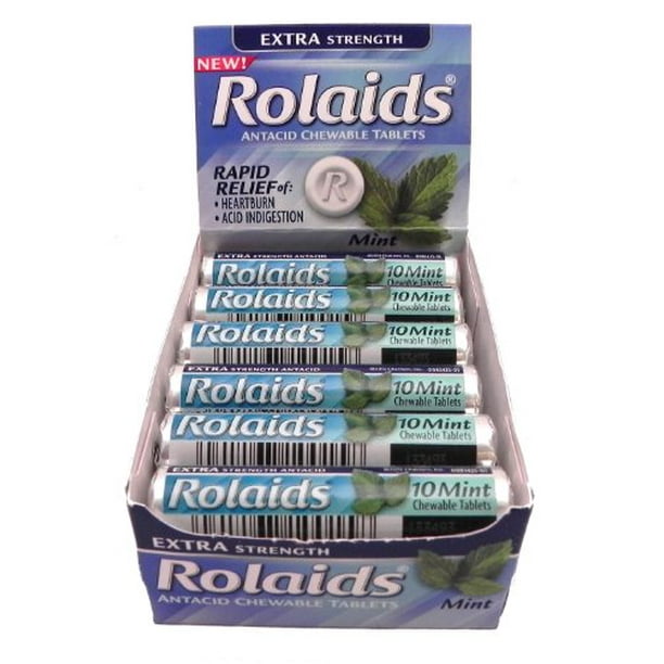 3 Pack - Rolaids Extra Strength Antacid Chewable Tablets 10 Each (Box ...