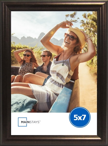 Mainstays Thin Rounded 5" x 7" Bronze Picture Frame - Walmart.com