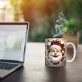 3D Christmas Ceramic Mug - Christmas Mug Santa Claus Mugs Snowman Mug ...