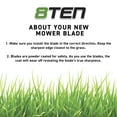 LawnRAZOR Mower Blade for Murray 52 inch Deck 721334AYP High Lift 3 ...