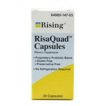 Risaquad Probiotic Dietary Supplement Capsules, 30 Count - Walmart.com