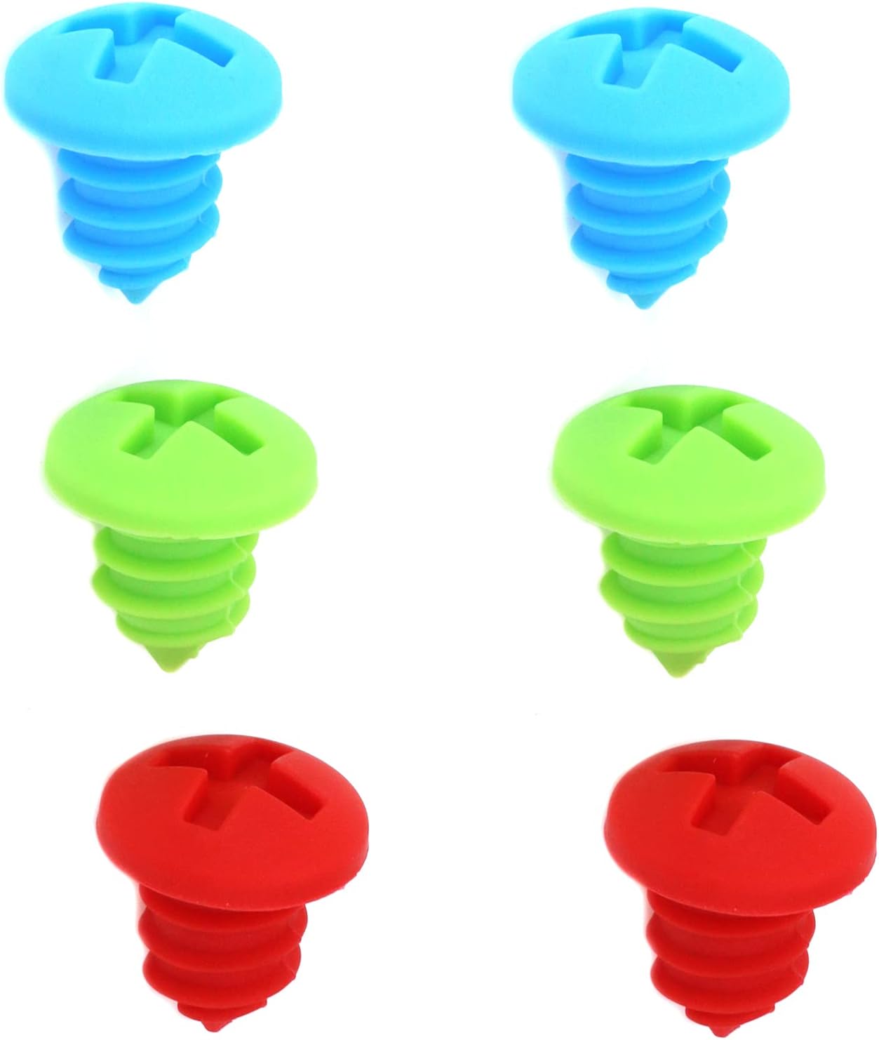Screw Silicone Wine Bottle Stopper Kit, Silicone Reusable Beverage ...