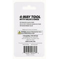Slime 4-Way Valve Tool, Compact Design, Removes Valve Core, Re-Taps ...