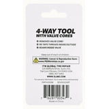 Slime 4-Way Valve Tool, Compact Design, Removes Valve Core, Re-Taps ...