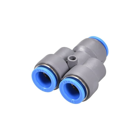 Push To Connect Fittings Y Type Tube Connect 14mm OD Push Lock Grey ...