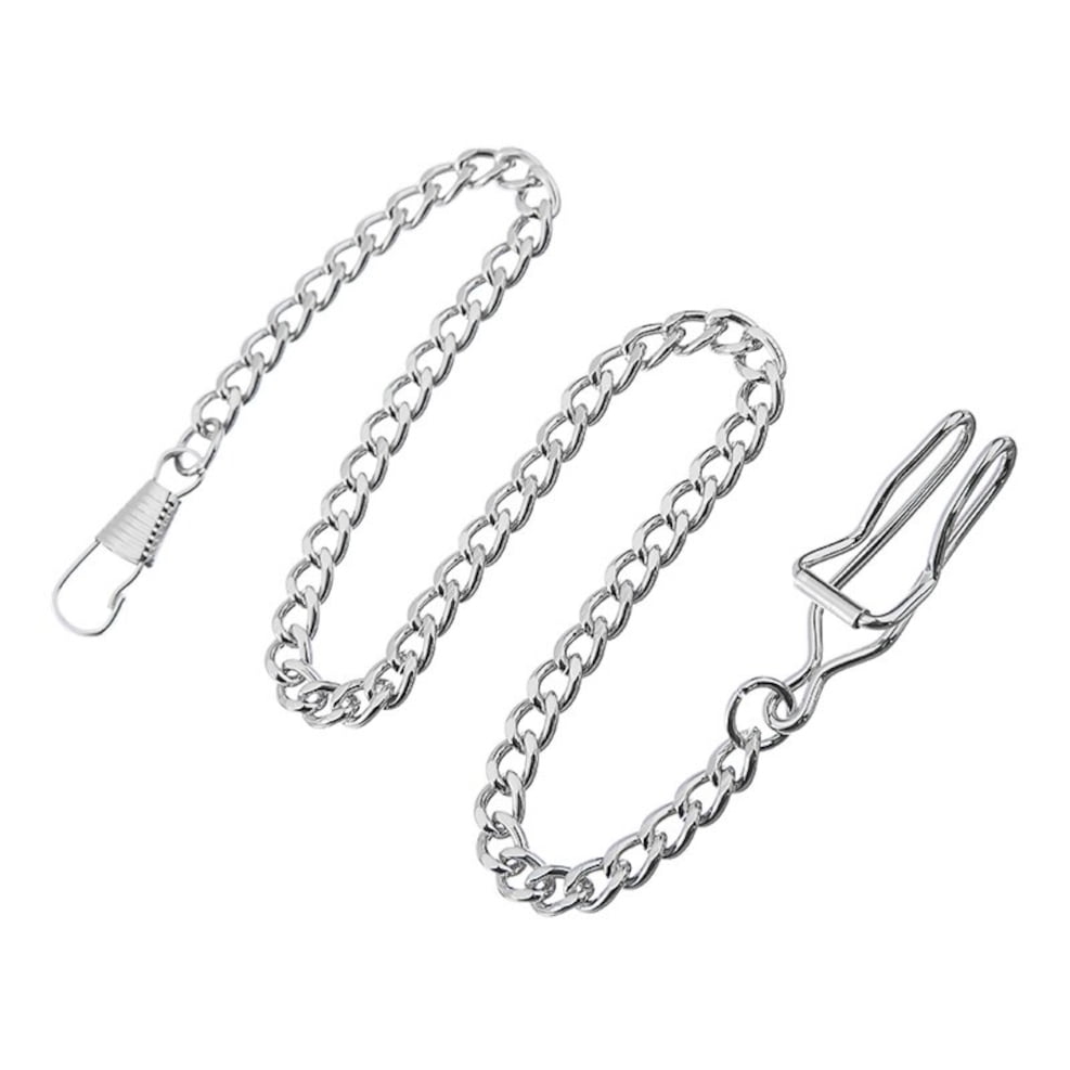 Pocket Watch Belt Chain Silvertone Anti-Tarnish PW-SIL - Walmart.com