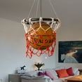 FINE MAKER Basketball Pendant Light Glass Industrial Chandelier Sport ...