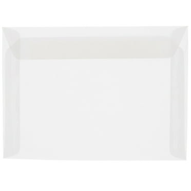 JAM Paper Translucent Square Envelopes, 6.5 x 6.5, Clear, 50 per Pack ...