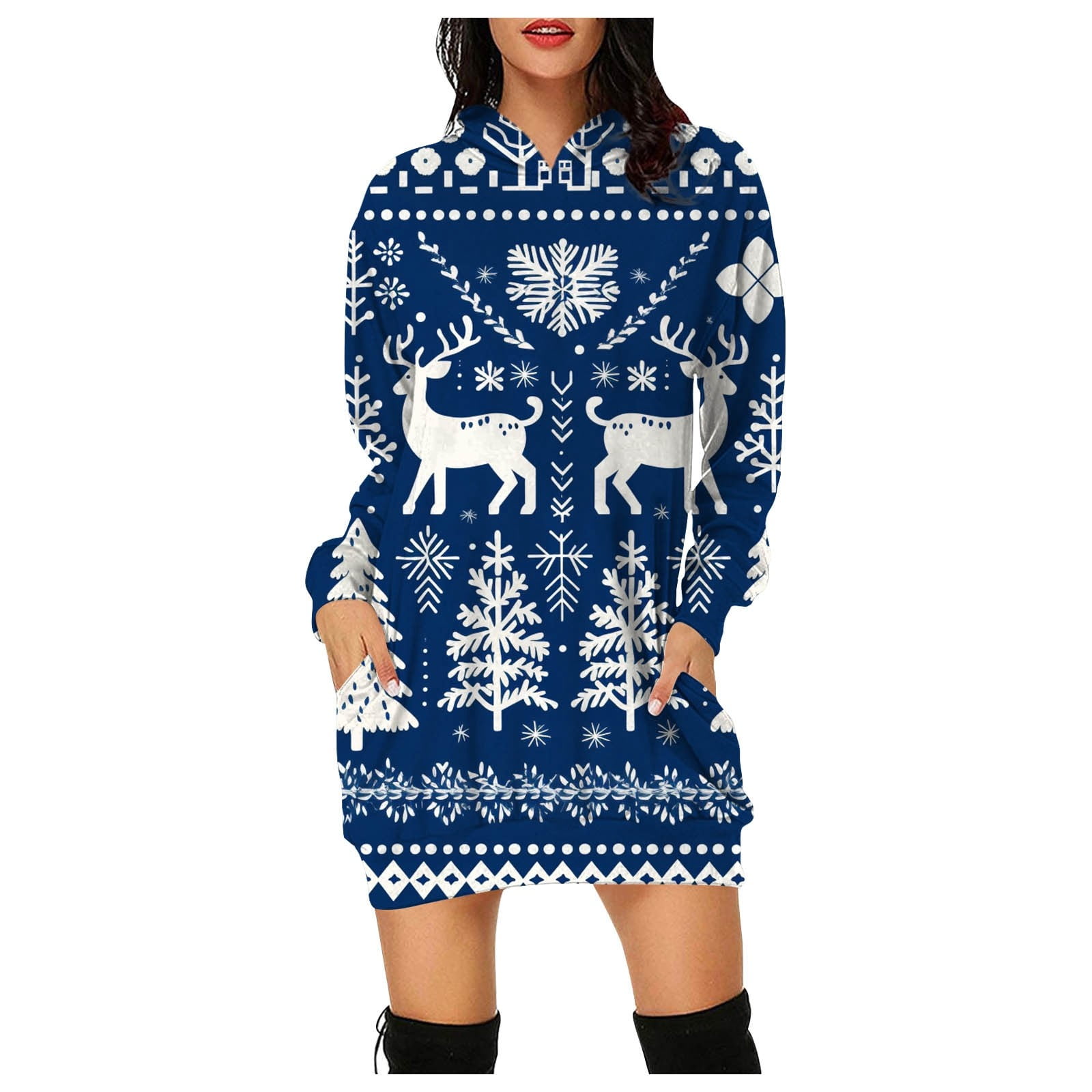 Click here for Gyexs Christmas Dresses For Women Plus Size Fall W... prices