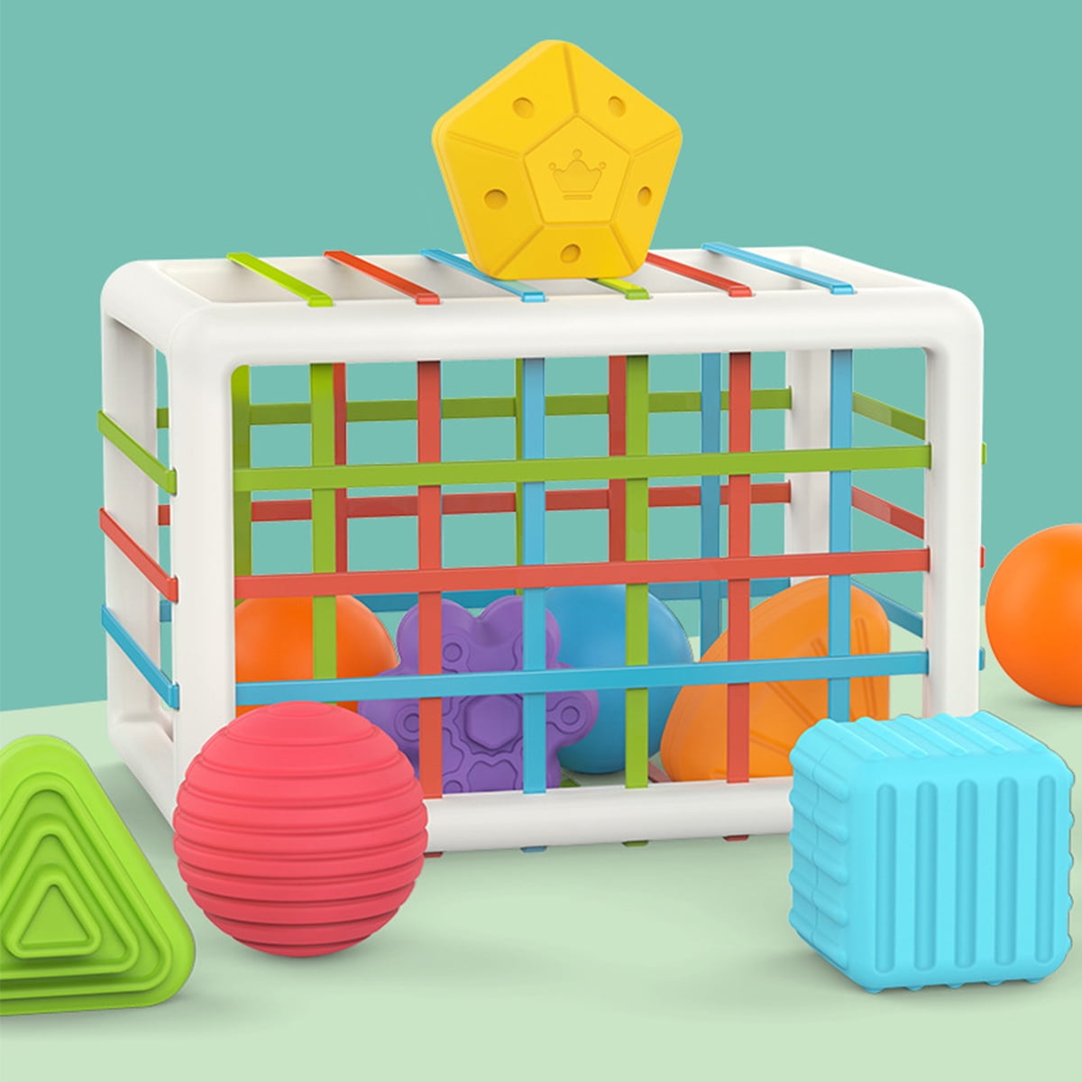 Buy MTFun Shape Sorting Baby Toy for Christmas Gift Sensory Shape ...