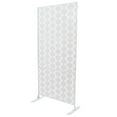 Modern White Outdoor Privacy Fence Screen, Outdoor Decorative Panels ...