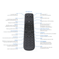 AT&T TV Remote Control, RC82V, Voice Activated, IR RF Recognition ...