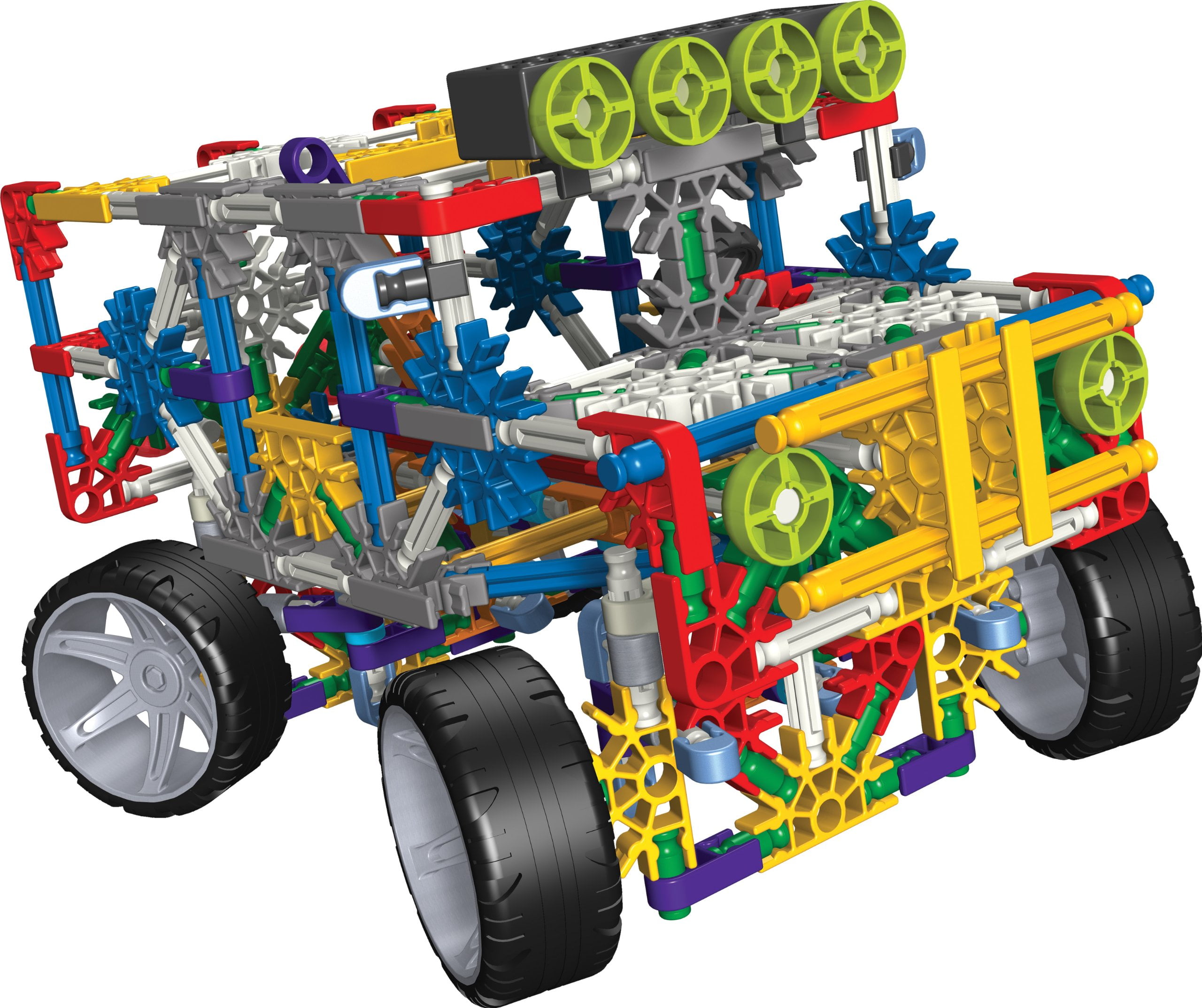 K NEX 4 Wheel Drive Truck Building Set With Working Lights And