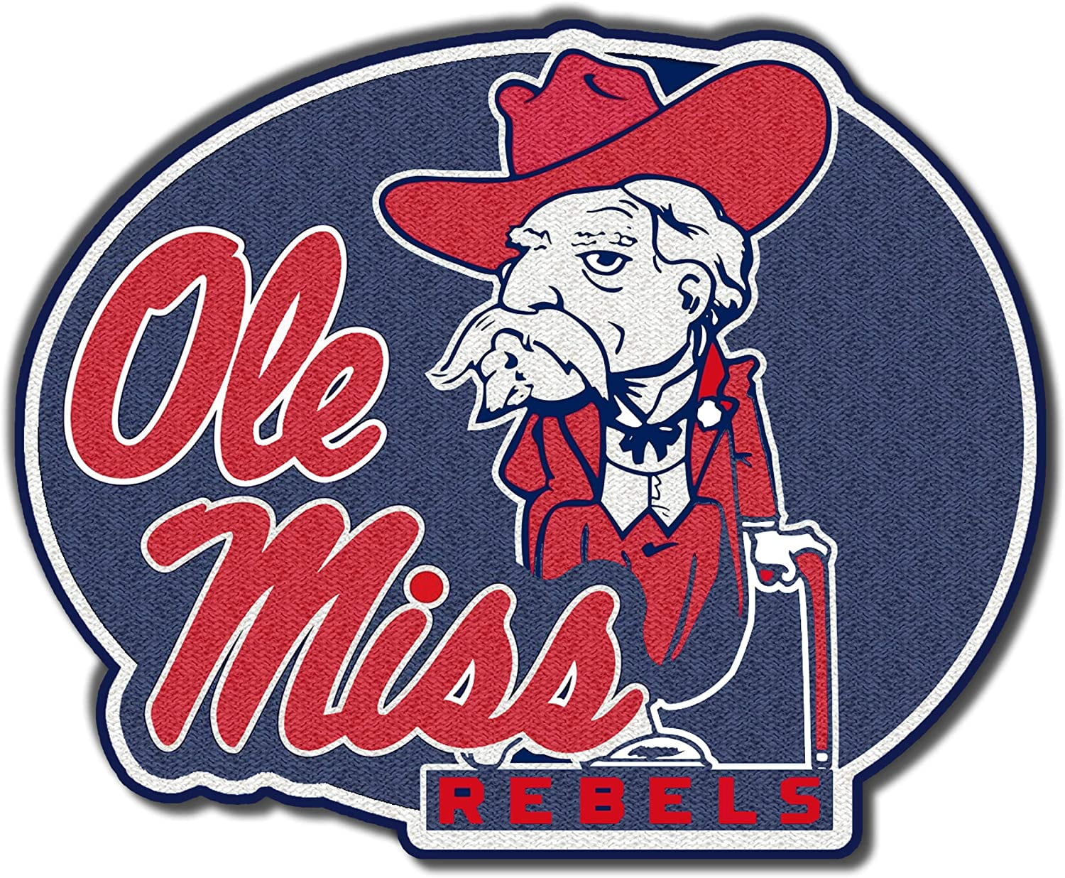 University of Mississippi Ole Miss Embroidered Patch - Walmart.com