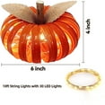 Coolmade Light Up Mason Jar Lid Pumpkin, Orange for Autumn ...