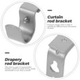 Retractable Clothes Rack Rod Hooks 2 PCS Roman Pole Adjustable Curtain ...