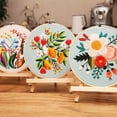 Diy Embroidery Kit Floral Patterns Embroidery Needlework Set Cross ...