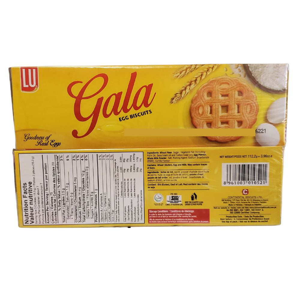 LU Gala Egg Biscuits 112.2g (Pack of 12) - Walmart.com