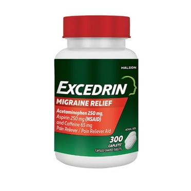 Excedrin Migraine Caplets (300 Count) - FDA-Approved, Fast & Effective ...