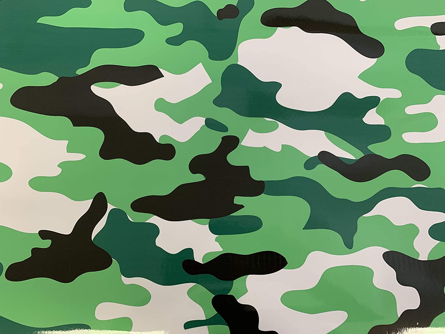 Green, Black, White, High Gloss Camouflage Vinyl Film Wrap Decal Air ...