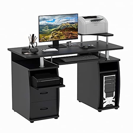 HOMCOM Multi-Function Computer Desk Home Office Workstation with ...