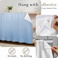Blue Striped Small Cabinet Curtains 10"W x 11"L, Modern Minimalist ...