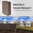 Balcony Privacy Screen, 3'x10' Brown Deck Shield Screen Fence Cover ...