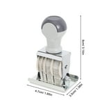 WRISTBIQUE Clear Date Printing Signature Stamp Date Rolling Stamp Grey ...