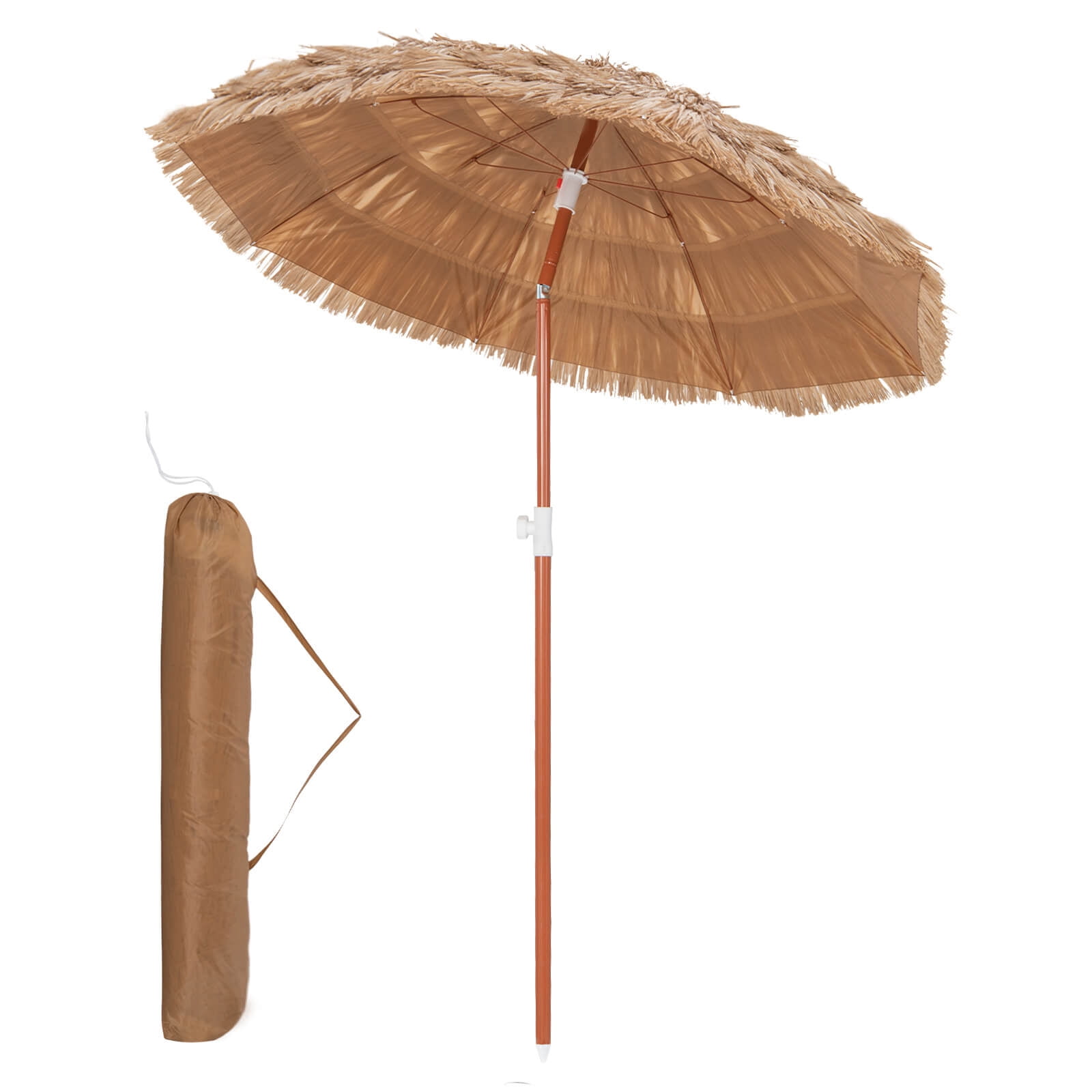 Click here for Costway Patio 6ft Tropical Thatched Tiki Beach Umb... prices