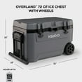 Igloo 72 QT Overland Ice Chest Cooler with Wheels, Gray - Walmart.com
