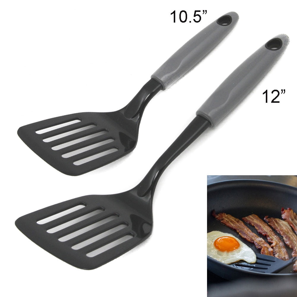 2 Nylon Turner Slotted Heat Resistant Kitchen Utensil Spatula Sizes 10. ...