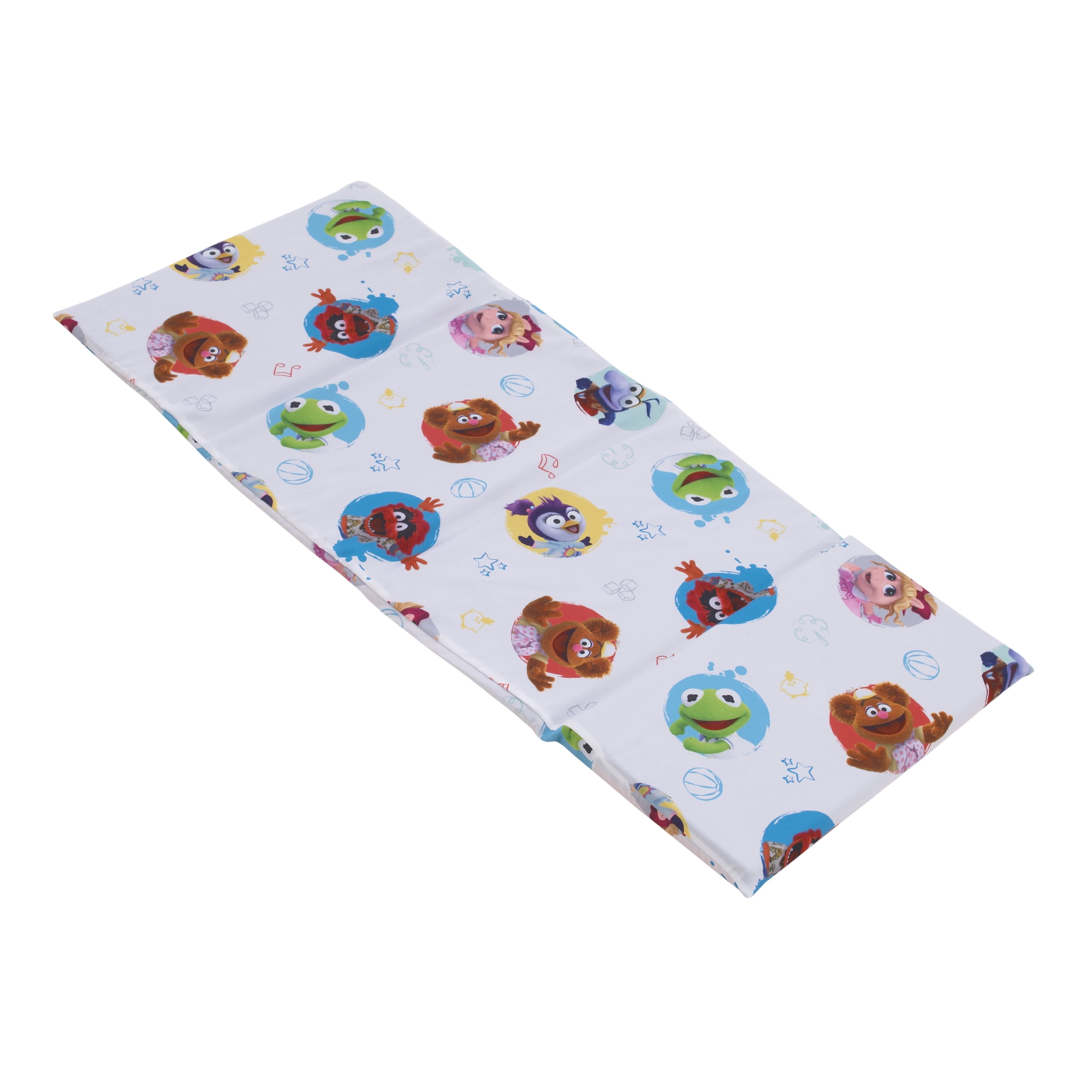 Disney Muppet Babies Preschool Toddler Nap Pad Sheet, Blue, Green, Red ...