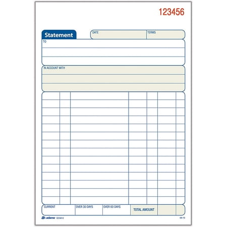 Adams Statement Books, Carbonless, 5.56 x 8.44 Inches, White and Canary ...