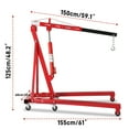 Ktaxon 2 Ton Foldable Hydraulic Crane, Engine Hoist Cherry Picker ...