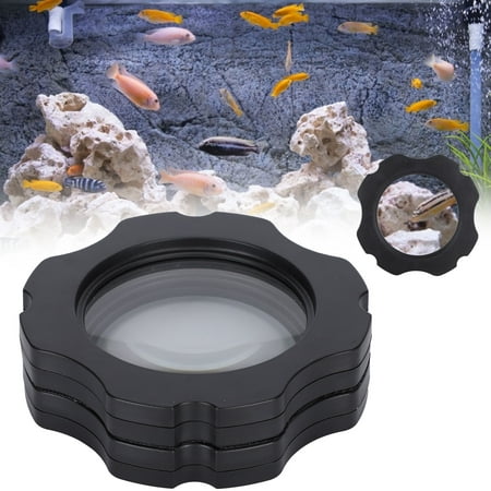 Ccdes 2 in 1 Aquarium Magnifier Magnetic Viewer Fish Tank Glass Cleaner ...