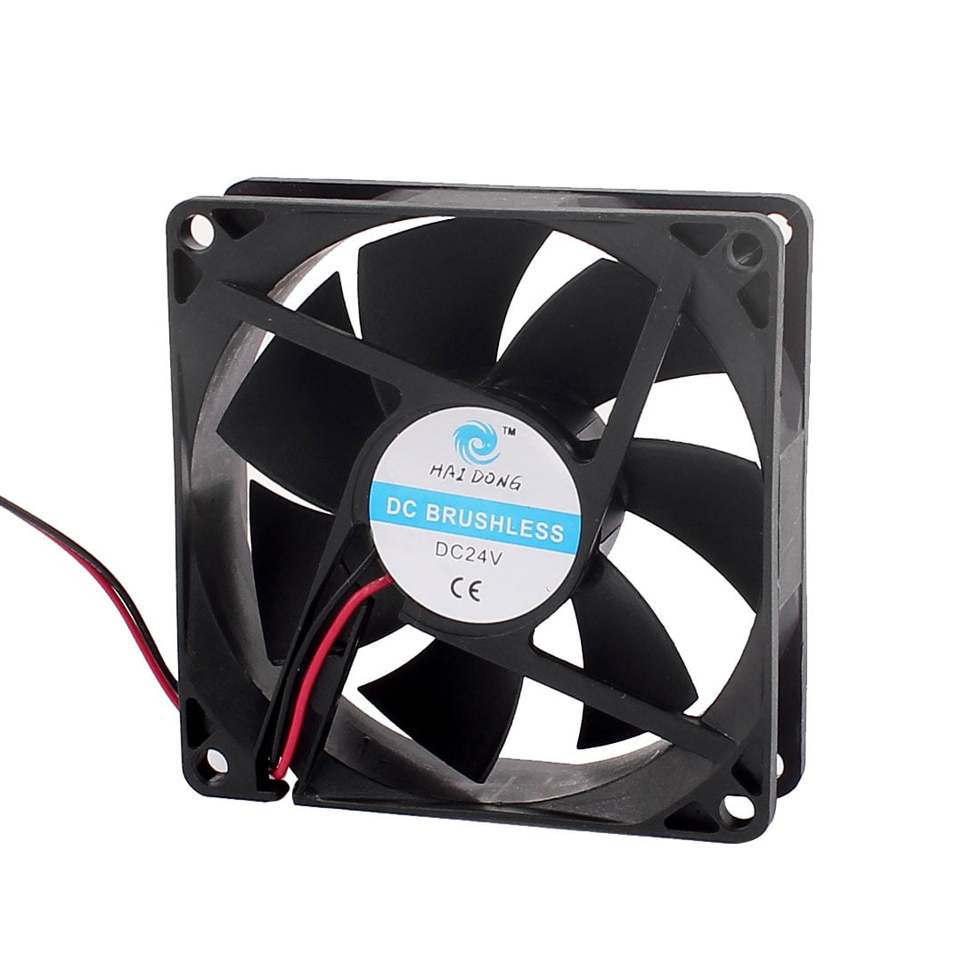 Unique Bargains DC 24V 80mm x 80mm x 25mm 7 Vanes Square Cooling Cooler ...